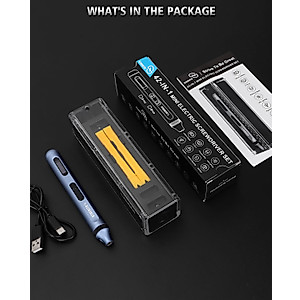 STREBITO 3.7V Mini Electric Screwdriver Set, 42-in-1 Electric Precision Screwdriver, Compact Electric Screwdriver Rechargeable with Display, Small Tool Kit for Electronic Computer Laptop RC Drone