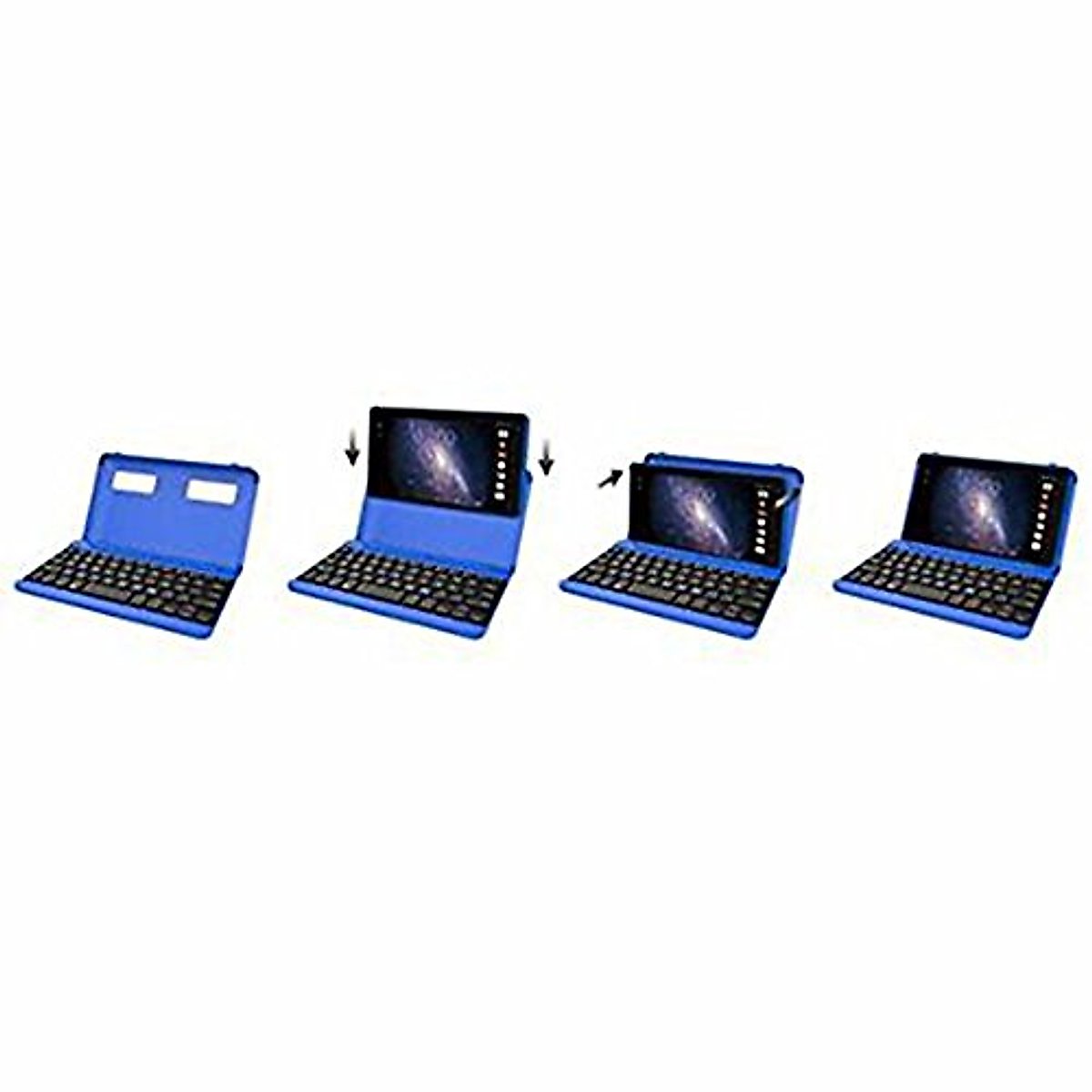 Premium High Performance RCA Voyager Pro 7" 16GB Touchscreen Tablet With Keyboard Case Computer Quad-Core 1.2Ghz Processor 1G Memory 16GB Hard Drive Webcam Wifi Bluetooth Android 6.0-Blue