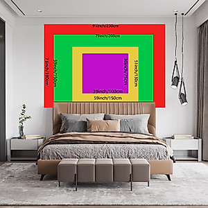 Psyhilar Black Light Posters for Adults and Teens, Outer Space Nebula Galaxy Backdrop UV Reactive Tapestry Blacklight Wall Hanging Universe (59 x 51 Inches)