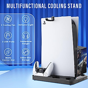 QUUREN PS5 Stand Cooling Station PS5 Stand Cooling Station
