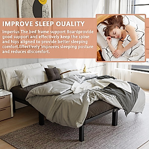 Imperius Foldable Box Spring, Bunkie Board, Bed Support Slats, Bed Boards for Under, Twin (60x30)