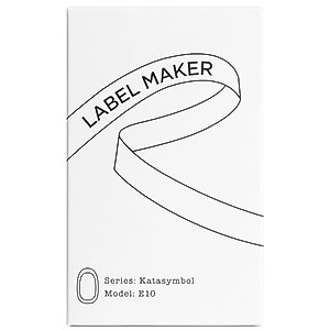 SUPVAN E10 Bluetooth Label Maker Machine with Tape, Continuous Waterproof Label, Versatile App with 35 Fonts and 1k+ Icons, Inkless Labeler for Home, Kitchen, School, Office Organization, Black