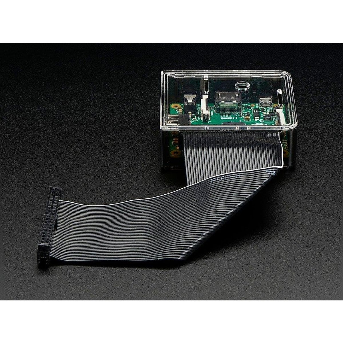 Adafruit 2359 Raspberry Pi A+ Case - Smoke Base w/Clear Top