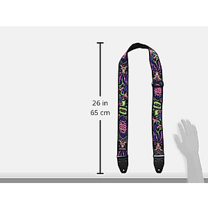 Jim Dunlop I Love Dust Green Fangs Guitar Strap (ILD05)