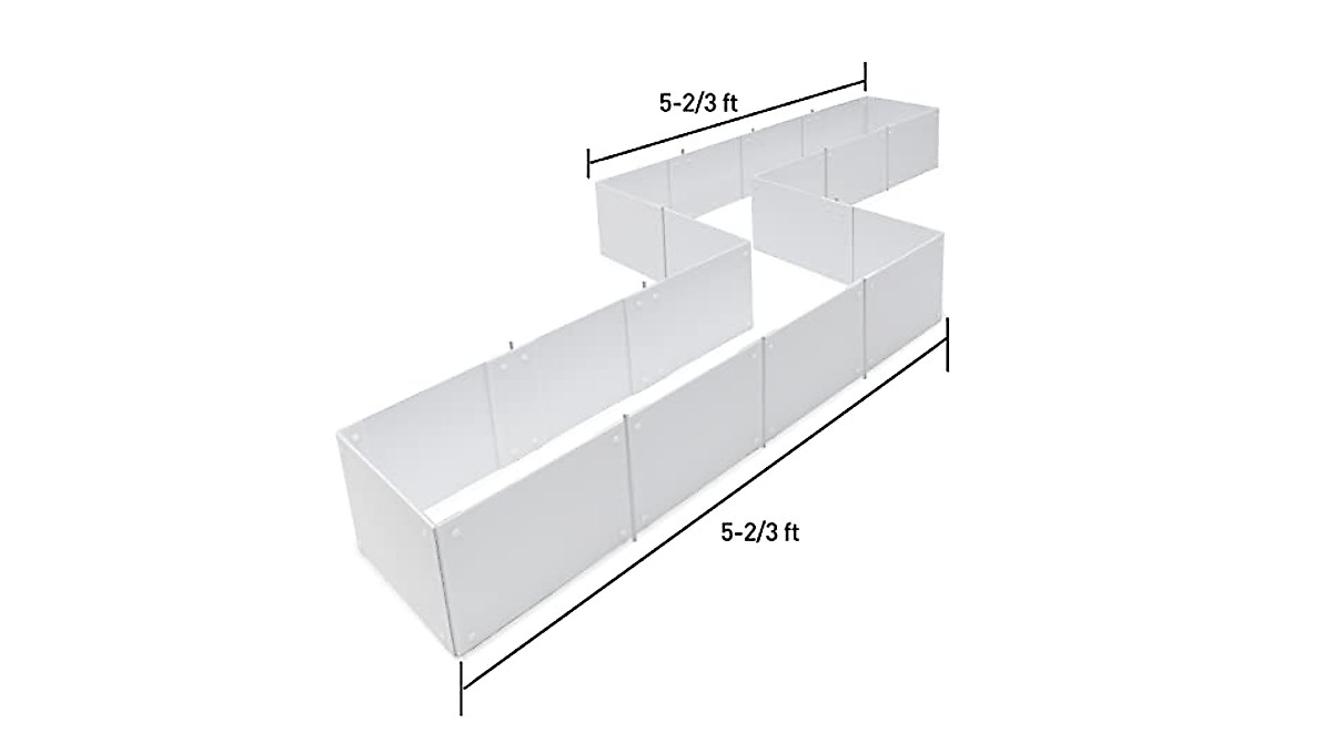 MAXPACE Modular Raised Garden Bed Kit - DIY Vegetable Planter