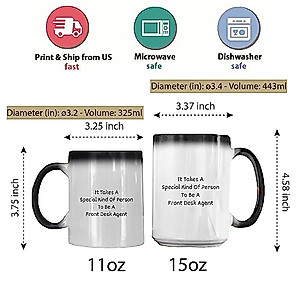 Special Person Gift for Front Desk Agent Receptionist Coworker Humor 11oz 15oz Color Changing Mug