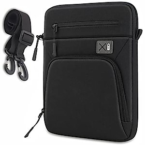 SIMTOP Tablet Sleeve 12.9 inch New iPad Pro (5th/4th/3rd Gen) 2022-2018 Tablet Shoulder Sleeve Bag with Magic Keyboard and Smart Keyboard Folio or Logitech Slim Folio Pro Case (12.9 inch Black)