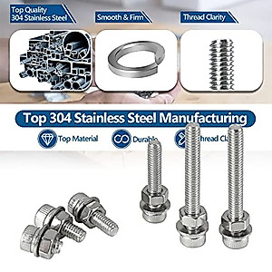 Canitu 1200PCS Metric Screw Assortment Kit,M2 M3 M4 Assorted Bolts and Nuts Kit Screws Nuts and Washers Hex Socket Head Cap Machine Screws for Home Projects (1200Pcs Hex Socket Head Cap Screw)