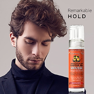 Sunny Isle Jamaican Black Castor Oil Mousse Wrap Set Twist 7oz | Excellent Hold, Luxurious Shine | Moisturizes with Frizz Control