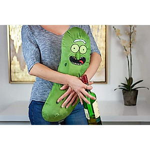 Pickle Rick Plush Toy Pillow - 20" Stuffed Scientist Collectible - Rick and Morty Fan Gift