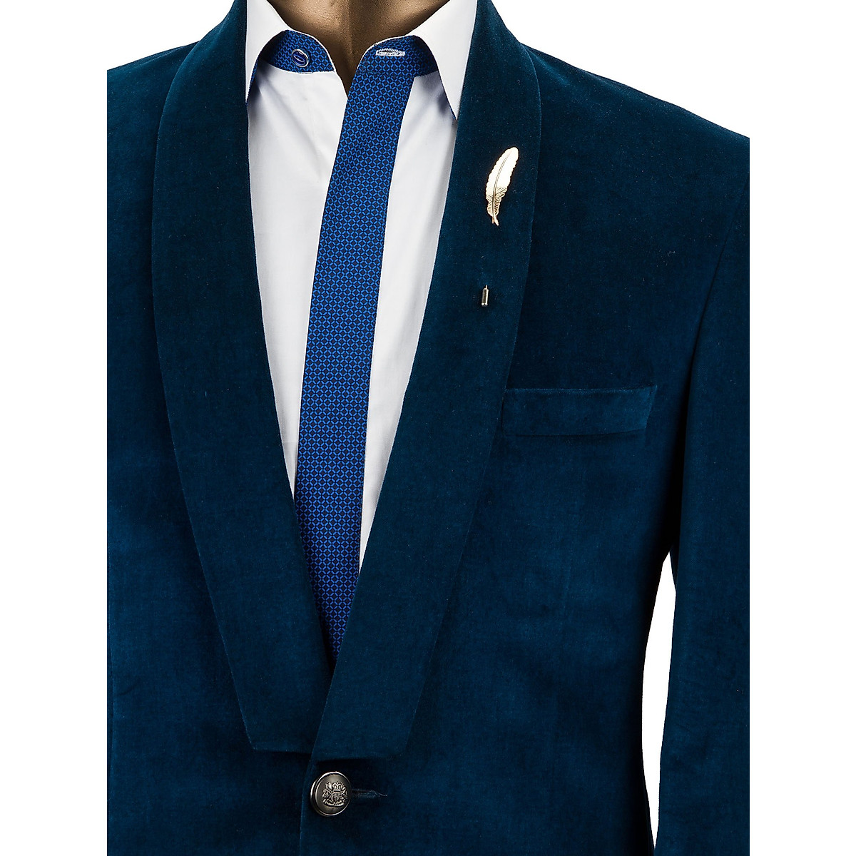 Knighthood Lapel Pin For Men Formal Gold Feather Office Lapel Pin Brooch Badges