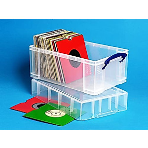 Really Useful Plastic Storage Box 9 Litre with XL Lid Clear