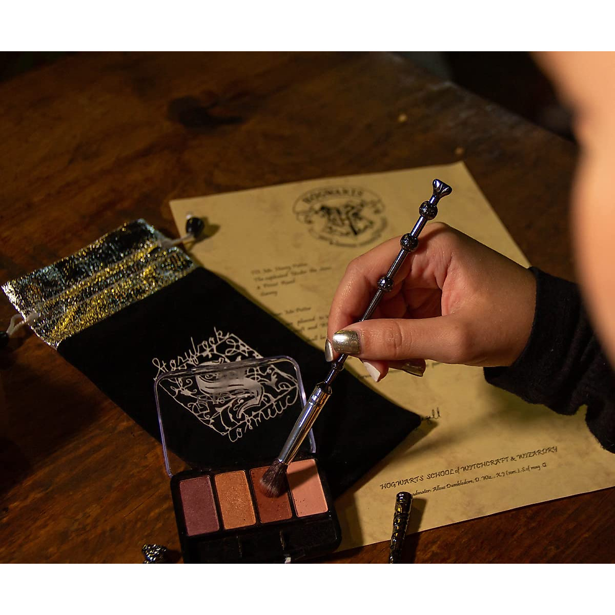 VKM BOONILO´OB Harry Inspired Makeup Brushes Set – Magical Wand Brush Collection for Women & Potter Fans