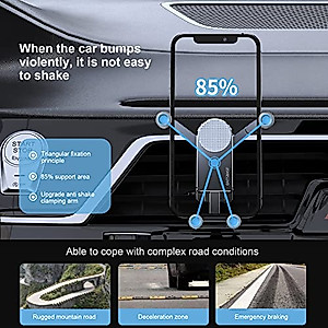 Z Fold 3 Car Mount for Car Vent, Car Vent Phone Mount Holder with Adjustable Extension Arm, Galaxy Z Fold 3/Z Fold 4 Car Mount Compatible with iPhone, iPad, Samsung, Tablet and More -Air Vent