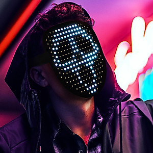 SPONDSOPH Halloween Led Mask Toys For Boys Girls Kids Age 5 6 7 8 9 10 11 12 Year Old 2023 Light Up Face Masks Toy
