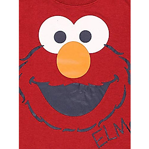 Sesame Street Elmo or Cookie Monster Boys’ T-Shirt for Infant and Toddler – Blue/Red