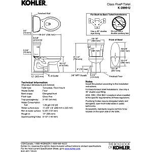 Kohler K-3999-U-0 Highline Comfort Height Toilet, White