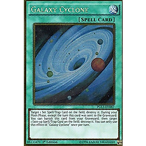 Yugioh PGL3-EN087 Galaxy Cyclone 1st Edition Gold Rare .HN#GG_634T6344 G134548TY51937