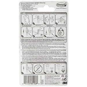 Command Designer Bath Hooks, Medium, White, 2-Hooks with Water-Resistant Strips (17081B-ES), Organize your dorm