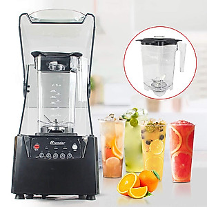 110V Professional Countertop Blender 2200W High Power Quiet Blender for Shakes and Smoothies, 1.8L Soundproof Blender with Shield Quiet Sound Enclosure, Commercial Heavy Duty Blender for Ice Crushing