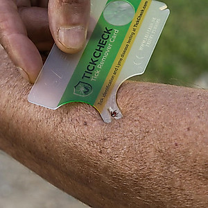 Tick Remover Card - Wallet Sized Tick Removal Tool with Free Tick ID Card & Testing Information - for People, Dogs, Cats (1 Pack)