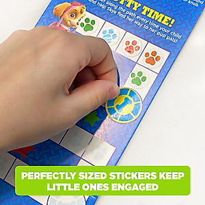 Nickelodeon PAW Patrol Potty Training Stickers Rewards Kit for Kids Learning to Use The Toilet, Blue, 2 Piece