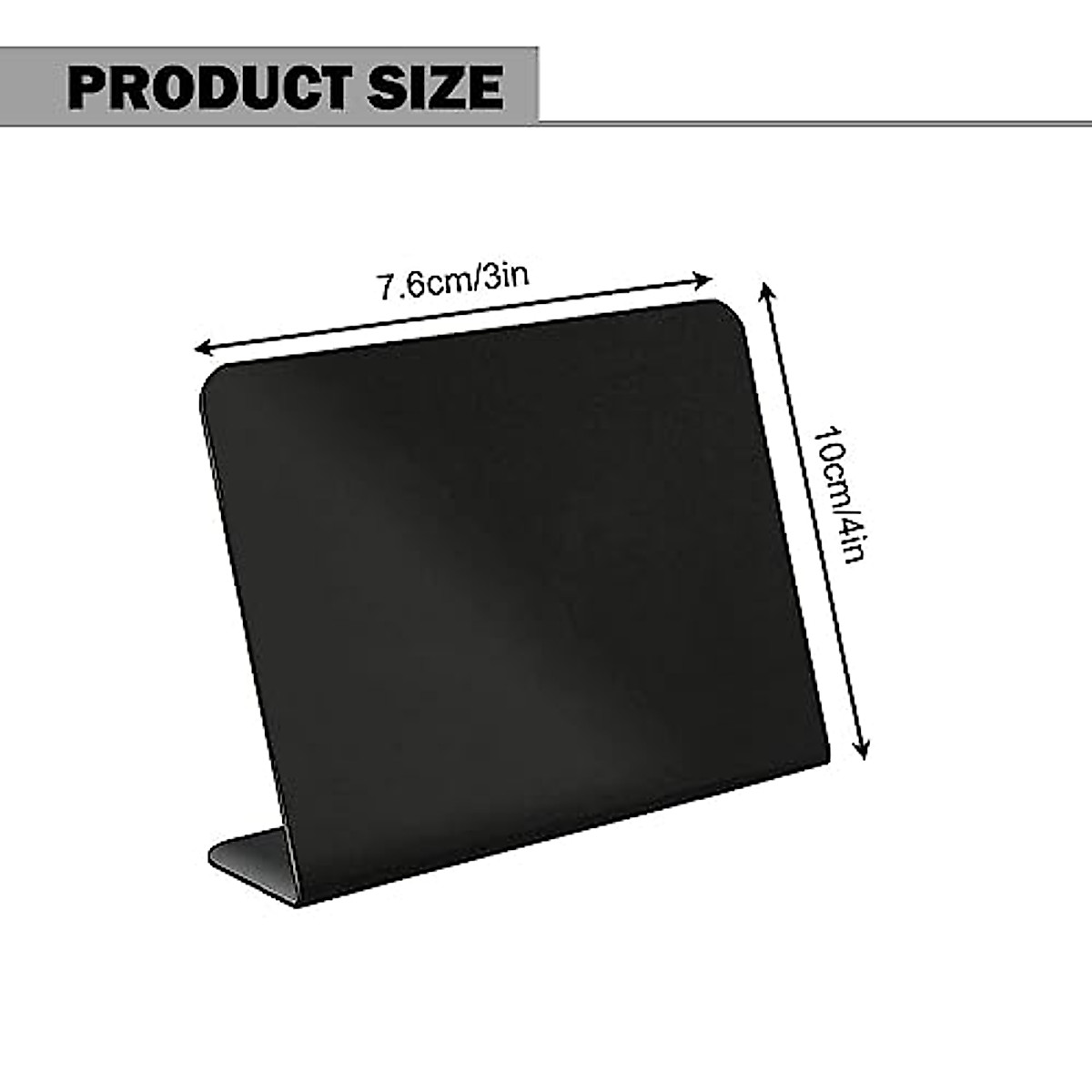 20 Pcs Mini Chalkboard Signs Set, BetterJonny Easy to Write and Wipe Out Food Chalkboard Signs for Parties Reusable Food Labels for School/Wedding/Birthday/Buffet/Party/Message Boards (4x3 inch)