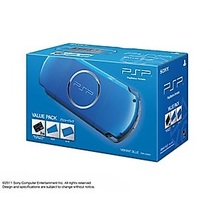 SONY PSP Playstation Portable Console JAPAN MODEL PSP-3000 Vibrant Blue Value Pack | PSPJ-30024 (Japan Import)