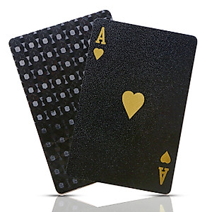 BETTERLINE Shot Glass Roulette Drinking Game and Poker Playing Cards Set - Spinning Wheel, 2 Balls and 16 Shot Glasses - Casino Adult Party Games