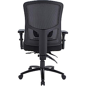 Lorell, LLR40210, Big & Tall Black Mesh Back Chair