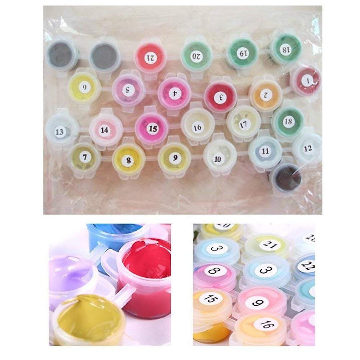 Crafts Paintworks Paint by Number Kit, Lotus and Dragonfly