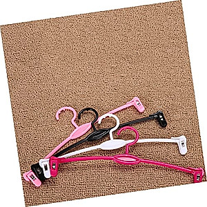 Levemolo 15pcs Plastic Drying Coat Clothes Pants Skirt Shop Dresses for White Support Holder Home Bra with Underwear Trousers Rack Practical Hangers Panties Clips Simplicity Laundry