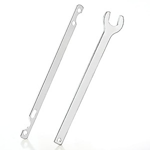 Orion Motor Tech Fan Clutch Wrench Set with 32mm Nut and Water Pump Pulley Holder for BMW E34 E36 E39 E46 E90, 2pc, Silver