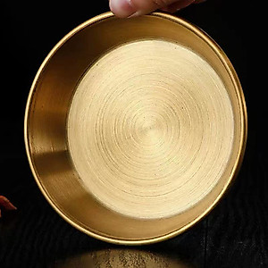 JINJIASUYISU 2Pcs Stainless Steel Sauce Dishes Dip Bowls Seasoning Dishes Sauce Bowl Stainless Steel Golden Dip Bowls Serving Dishes Set For Serving Sushi Sauces And Other Sauces And Seasonings