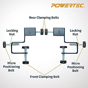 POWERTEC 71181 Drawer Front Installation Clamps | Cabinet Hardware Jig | Drawer Jig For Easy and Fast Drawer Front Panel Installation