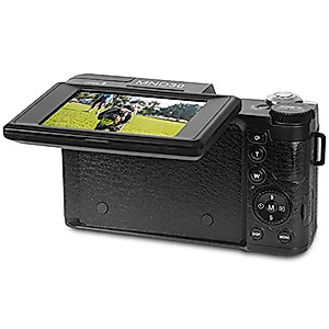 Minolta MND30-R 30MP 2.7K Ultra HD 4X Zoom Digital Camera (Red) Bundle with Deco Photo Point and Shoot Field Bag Camera Case (Black/Red)
