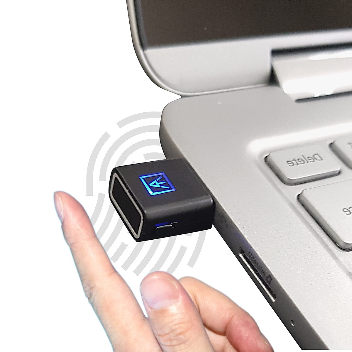 AUTHENTREND ATKey.Pro - FIDO2 Certified Security Key, USB Fingerprint authenticaiton USB-A Ports, Protect Online Accounts : Windows, Linux, Mac OS, Google, Bank of America, Facebook, Twitter, Apple