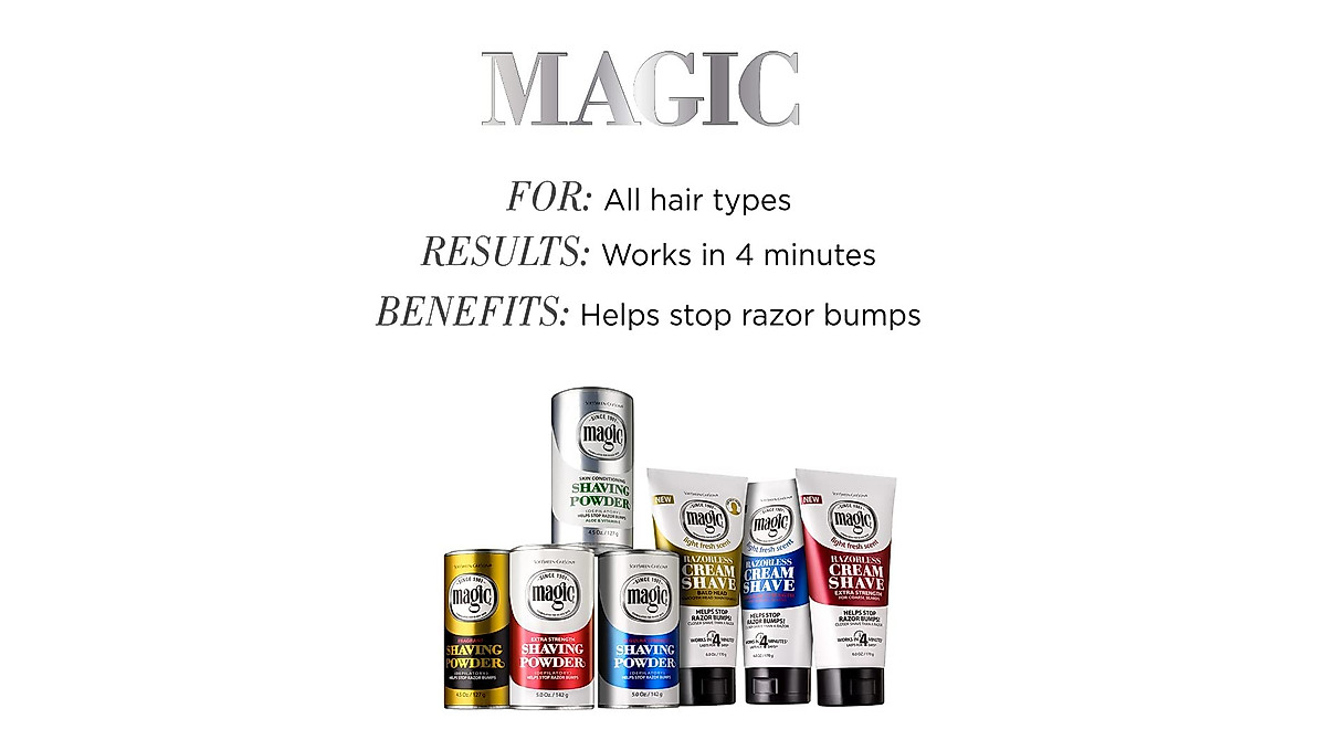 Magic Platinum Shaving Powder - Prevent Razor Bumps