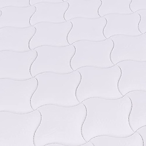 Novezza Home Bamboo 10" Inch Certified Independently & Individually Wrapped Pocketed Encased Coil Pocket Spring Hybrid Mattress/Bed-in-a-Box/CertiPUR-US Certified Foam, Full,White