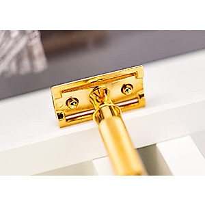 Merkur Classic 2-Piece Double Edge Safety Razor Gold Plated, 1 Count