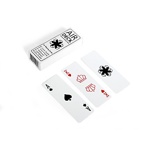 Tip Top Things Air Deck - The Ultimate Travel Playing Cards (White)