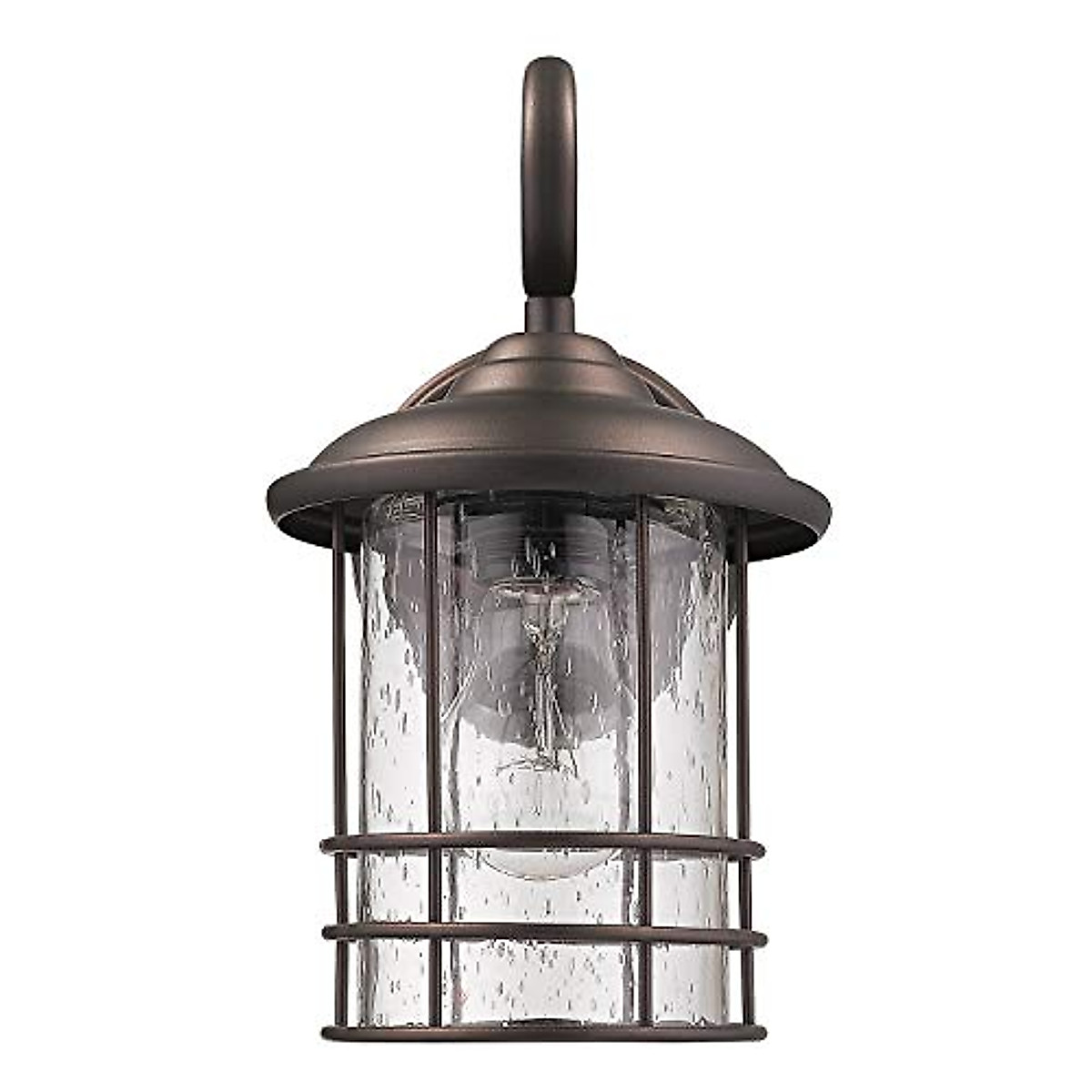MICSIU Outdoor Wall Lantern 1-Light 2 Pack Exterior Wall Sconce Lamp Porch Light Fixture Waterproof with Clear Seedy Glass,Oil Rubbed Bronze for Entryway, House, Patio,Garage,Doorway
