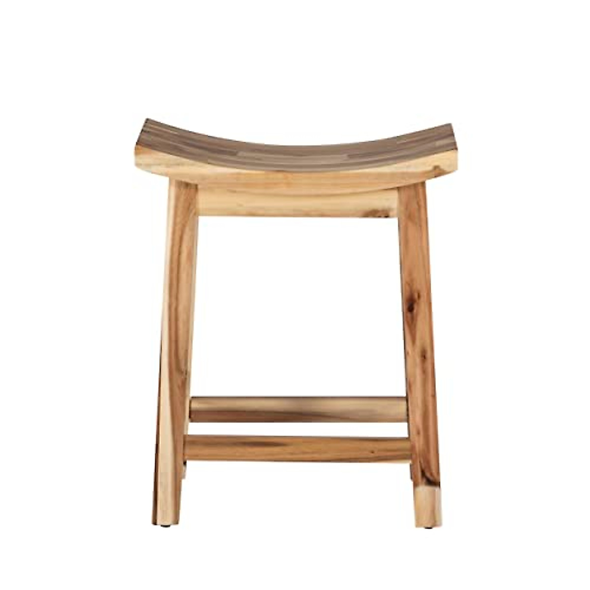 Powell Furniture Dale Saddle Bar Stool Natural Wood