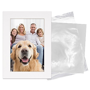 13x19 Matboard for 18x24 Frame - Acid-Free Show Kit with Backing Board, and Clear Bags White 13x19 Photo Matte Made to Fit a 18x24 Picture Frame Matboard for Framing, Pack of 1 Mat