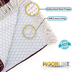 moonlike Turkish Prayer Rug, Purple Prayer Rug, Prayer Mat Travel, Portable Prayer Mat Muslim, Prayer Rugs Islam, Prayer Mat Islam Thick, Ramadan Gift (Purple)