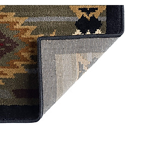 Tayse Northern Wildlife Multi-Large Color Area Rug for Living Room & Bedroom & DiningRoom - Cabin, Lodge and Farmhouse Style Rustic Indoor Carpet, 8'9'' x 12'3'', NTR6660 9x12