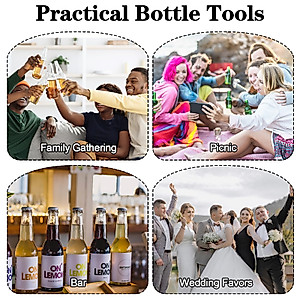 Tyqour 2 Pack Stainless Steel Beer Bottle Opener With 550 Paracord Lanyard, Flat Bottle Opener Bulk, Bartender Bottle Opener, Funny Personalized Bottle Opener for Kitchen Bar and Party Tools