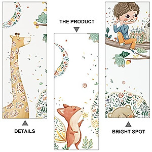 1 Set Cartoon Animal Wall Sticker Lovely Wall Decal Bedroom Sticker for Home/Wall/Kitchen/Room Decor