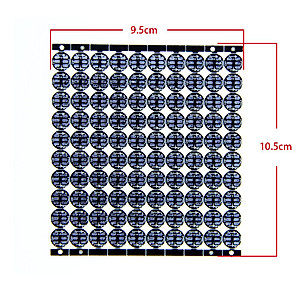 ALITOVE 100pcs WS2812B Addressable 5050 Smart RGB LED Pixel Light on Black Heat Sink PCB Board 5V DC Compatible with Raspberry Pi for DIY Lighting Project