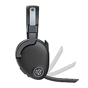 JLab JBuds Work Wireless Headset with Microphone - Over Ear Computer Headsets, Wired or Wireless Headphones with 60+ Playtime - Multipoint Bluetooth Headset for Laptop, Teams - Office Headset with Mic